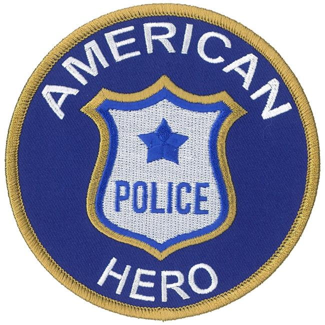 Hot Leathers 4 x 4 in. Hero Police Patch - Multi Color - Walmart.com