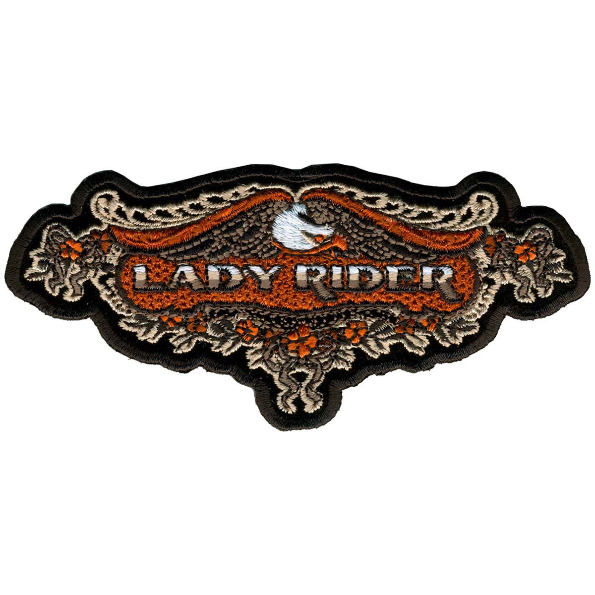 Hot Leathers PPA3980 Lace Eagle Lady Rider Patch 5" x 2" 5 Width x 2 ...