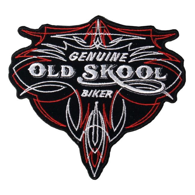 Hot Leathers 5 x 5 in. Genuine Old Skool Biker Pinstripe Patch - Multi ...