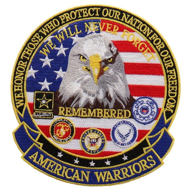 Hot Leathers 5 x 5 in. We Honor American Warriors Patch - Multi Color ...