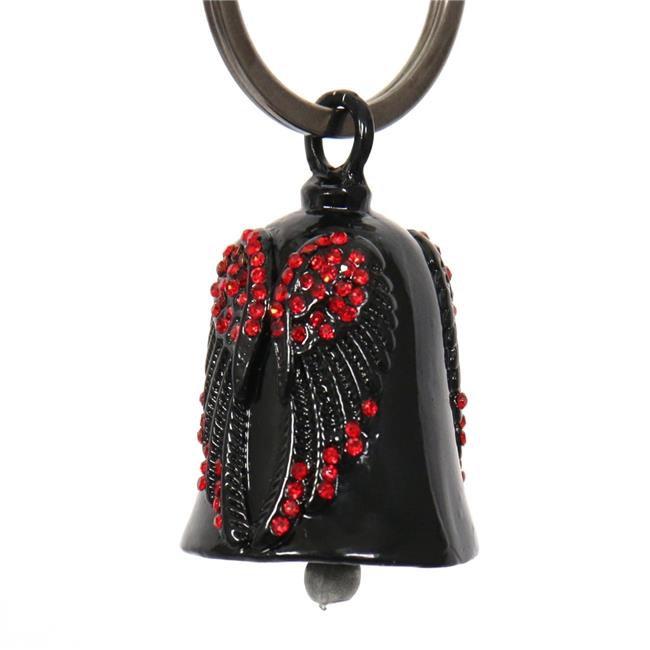 Hot Leathers Angel Wings Stones Bell Pendant - Red - Walmart.com