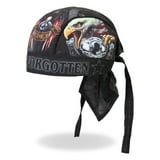 Hot Leathers Authentic Bikers Premium Headwraps, BORN FREE EAGLE POW ...