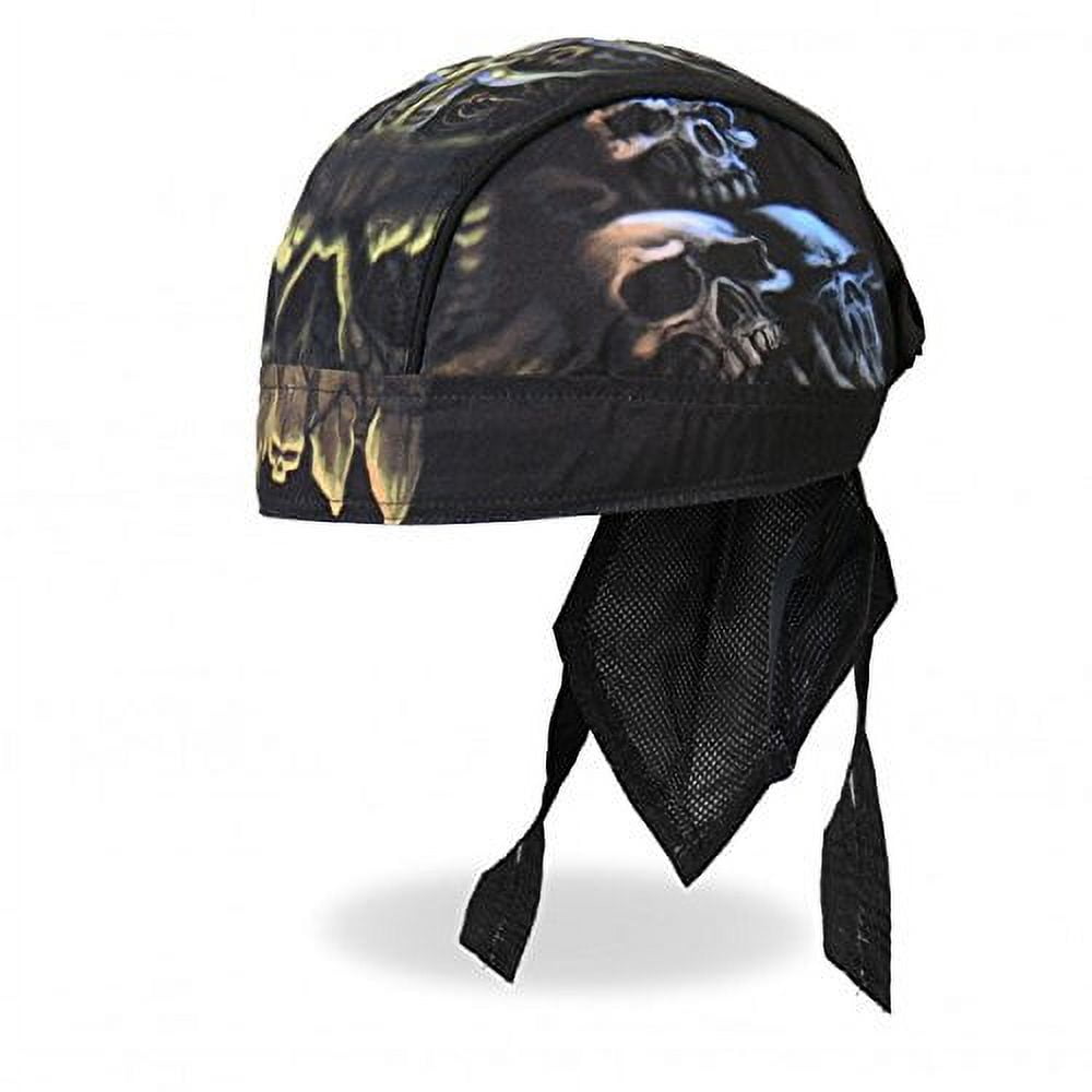 Hot Leathers Authentic Bikers Premium Headwraps, SKULL CAVERN - High ...