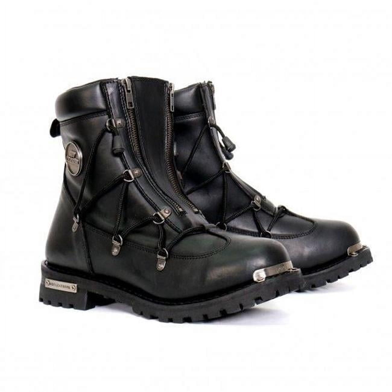 Hot Leathers BTM1009 7 in. Men Leather Lace Up Boots with Zipper ...