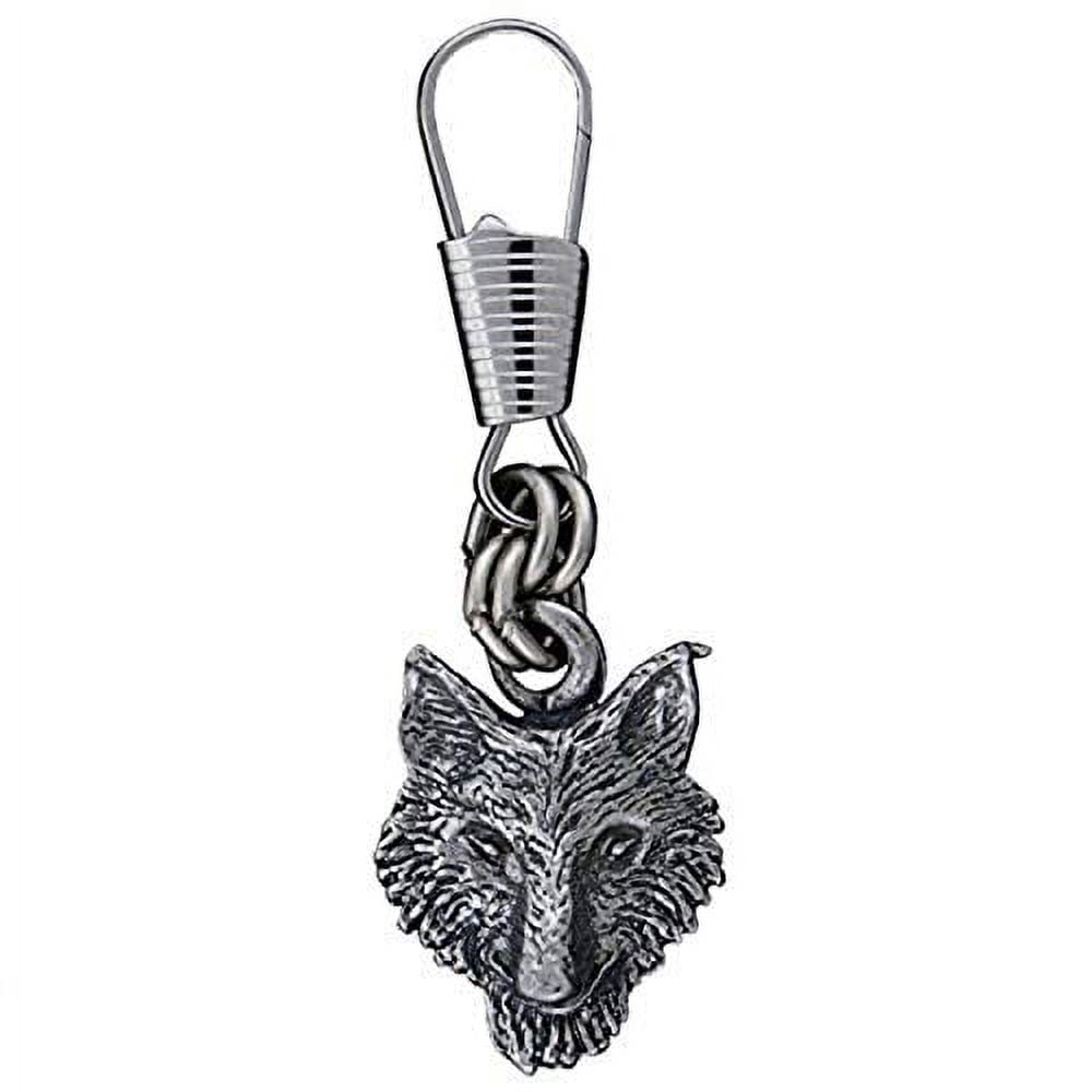 Hot Leathers, Bikers Zipper Pullers Grips, WOLF HEAD, 2" x 1" - ZIP ...