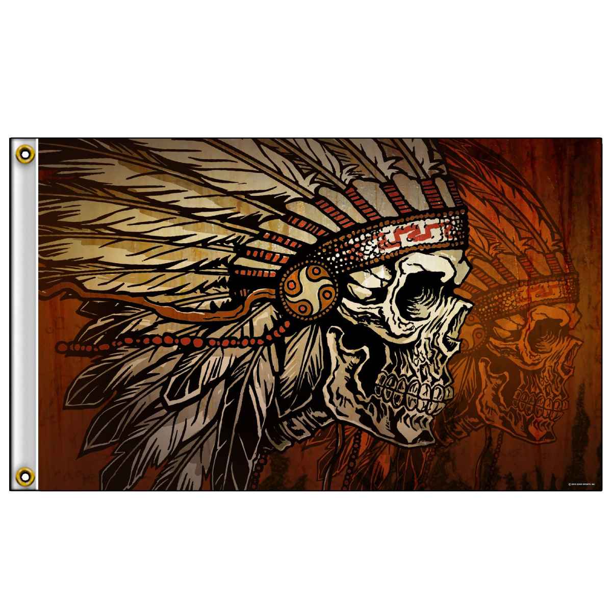 Hot Leathers FGA1081 Headdress Earthtones Flag 3’X5’ 3 Foot x 5 Foot ...