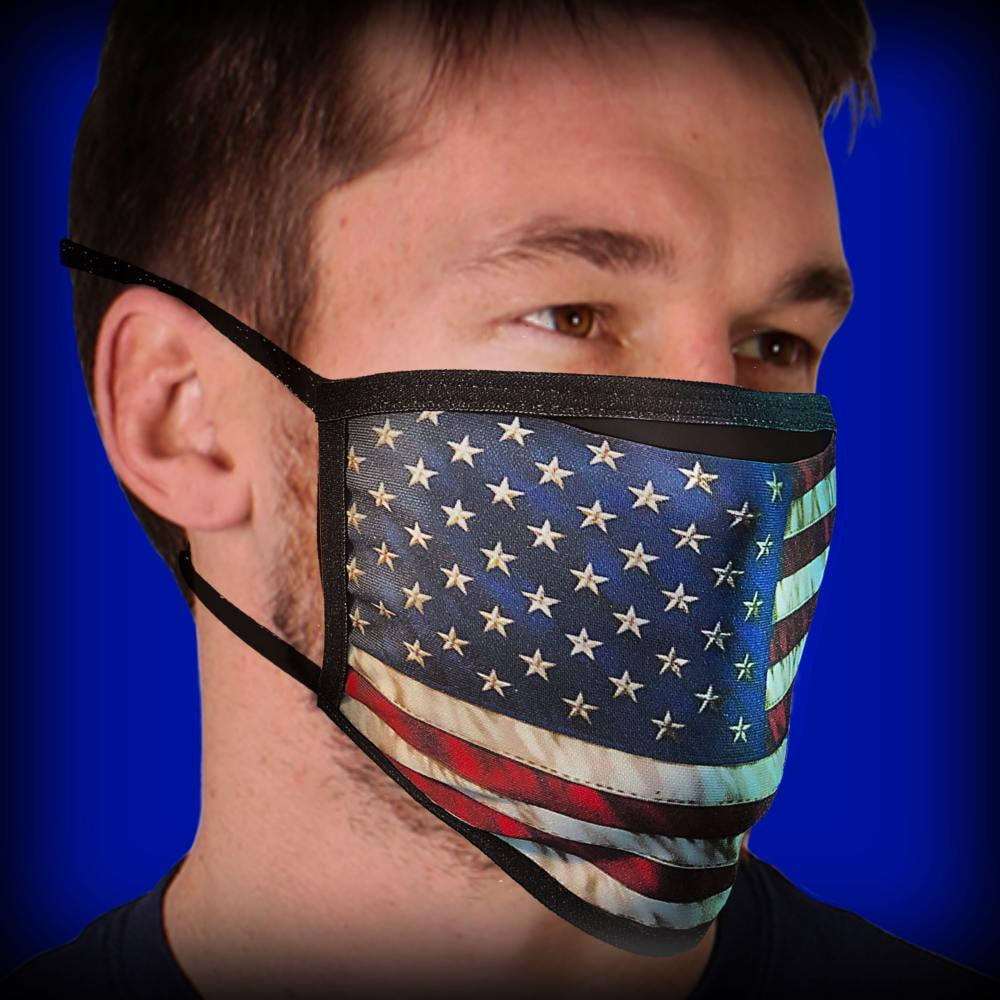 Hot Leathers FMD1014 Vintage Flag Face Mask One Size - Walmart.com