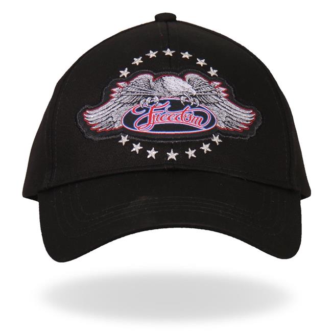 Hot Leathers Freedom Eagle Ball Cap - Adjustable Size - Walmart.com