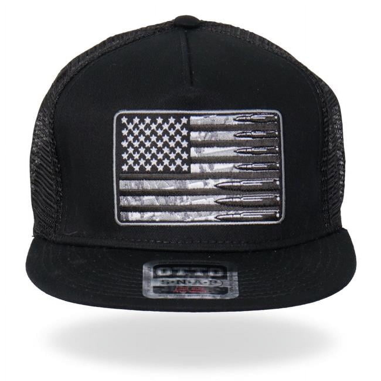 Hot Leathers GSH4004 American Flag Bullets Snap Back Hat - Walmart.com