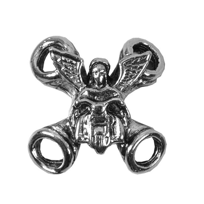 Hot Leathers LAC2002 Guardian Angel Lace Up Charm - Silver - Pack of 6 ...