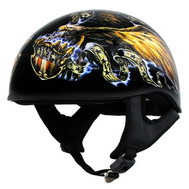Daytona Helmets Slim Line Skull Cap D.O.T. Approved Half Shell ...