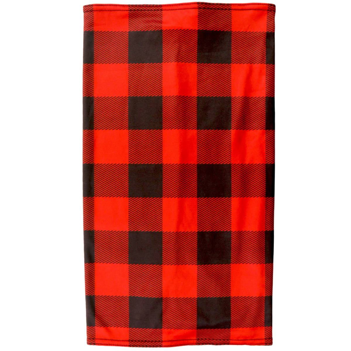 Hot Leathers HWN2022 Red & Black Plaid Neck Gaiter One Size Fits Most ...