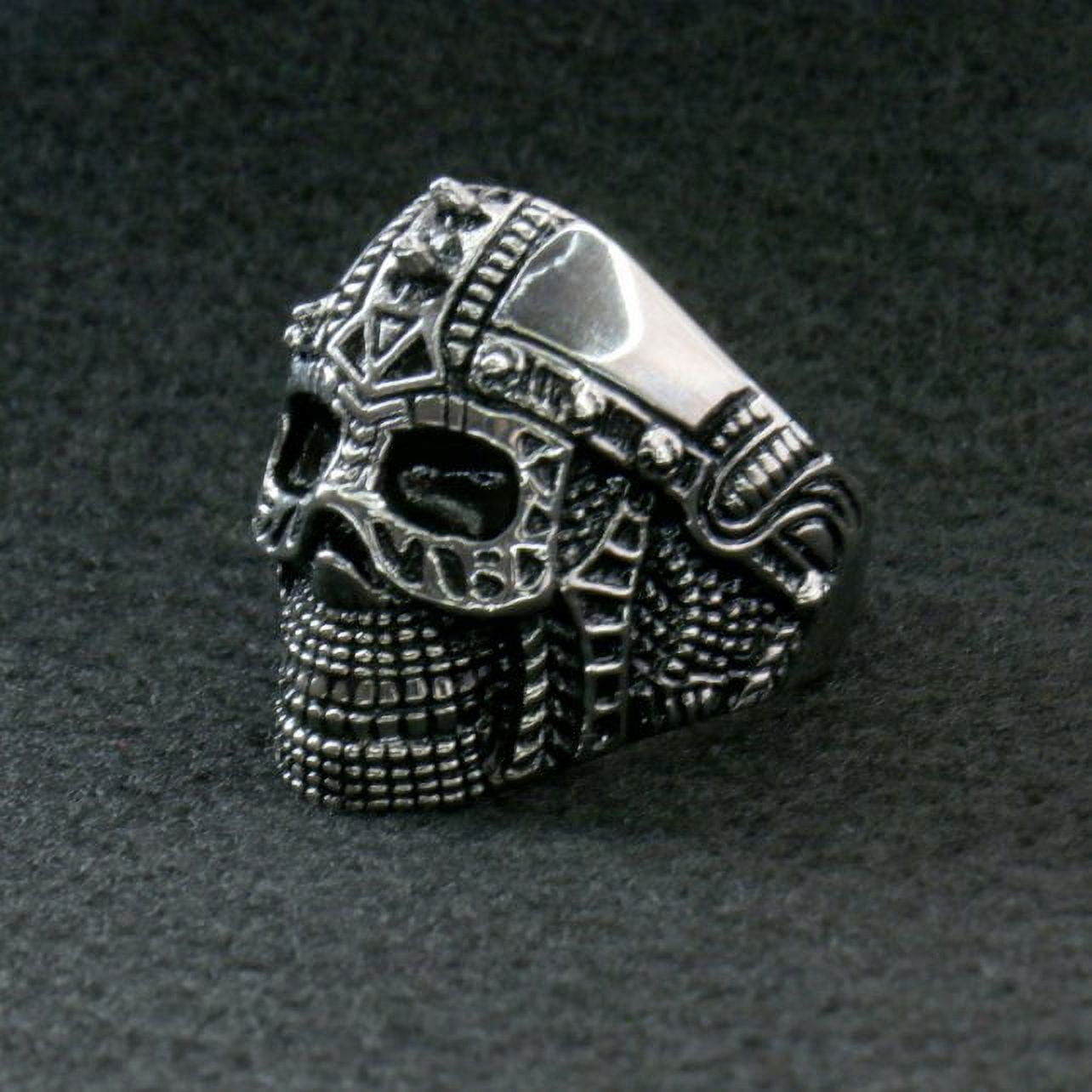 Hot Leathers JWR2105 Men's Cyborg Skull Stainless Steel Ring 12 ...