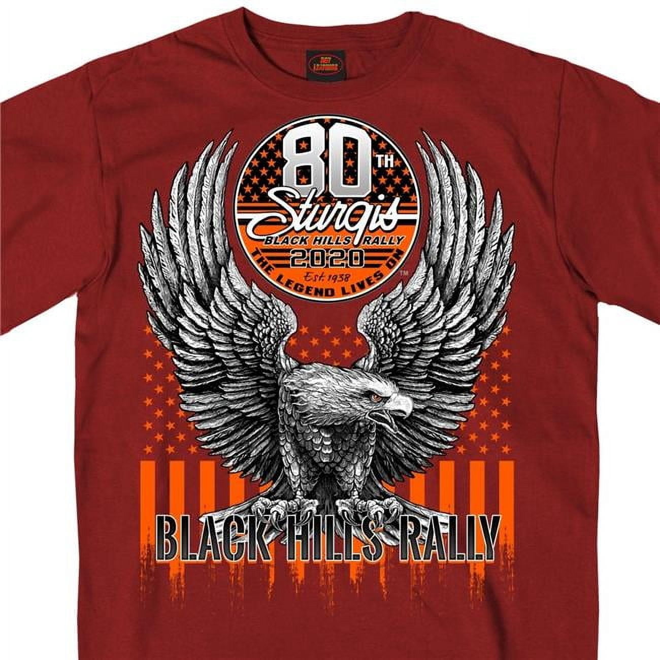 Hot Leathers Official 2020 Sturgis Motorcycle Rally Eagle T-Shirt ...