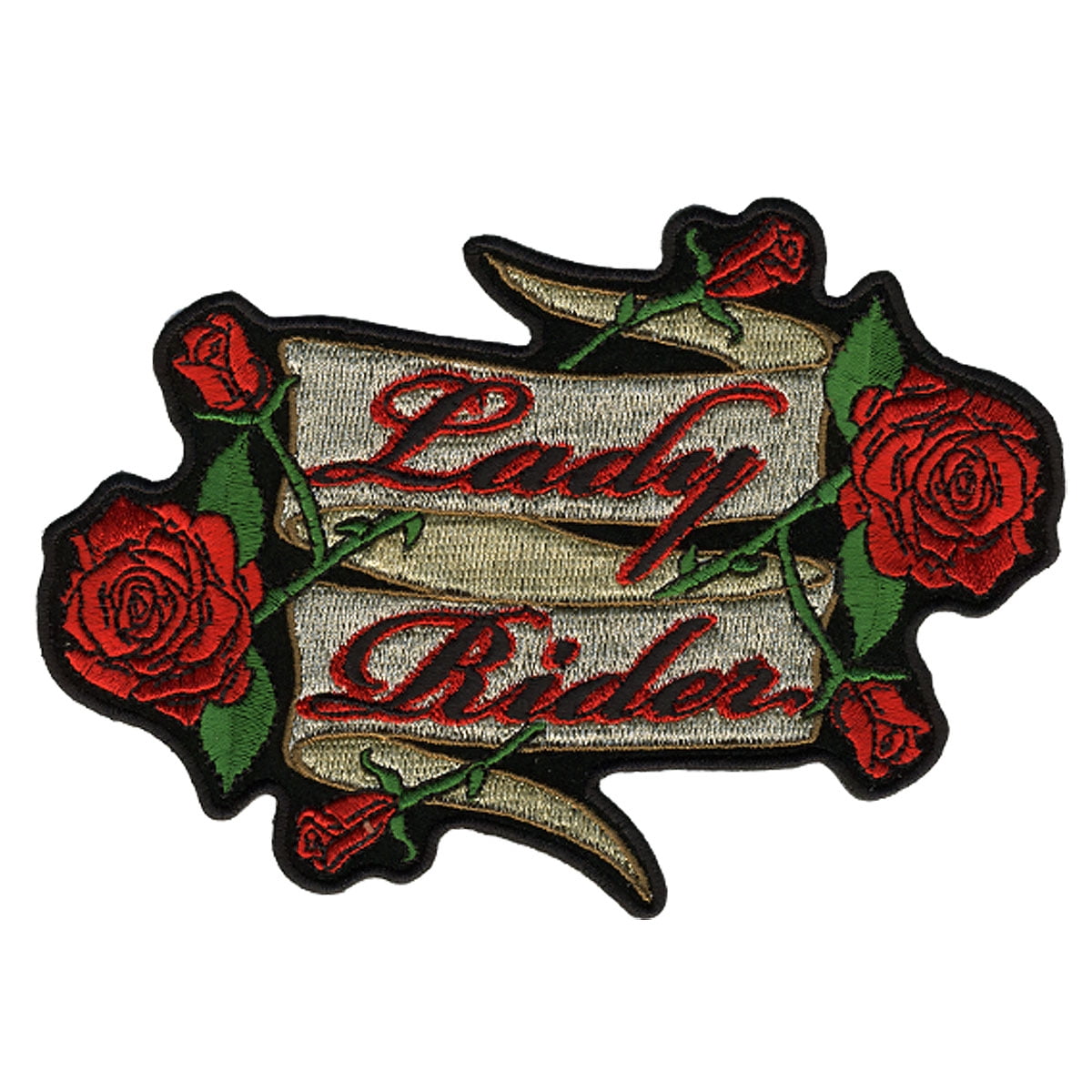 Hot Leathers PPA3680 Lady Rider Roses 5" x 4" Patch 5 Width x 4 Height Inches - Walmart.com