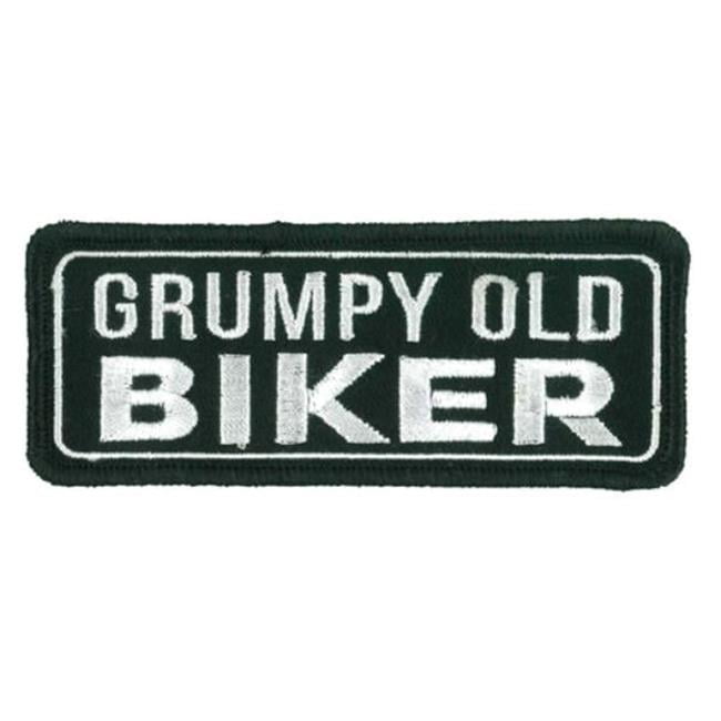 Hot Leathers PPW1230 4 x 1.5 in. Grumpy Old Biker Patch - Multi Color ...