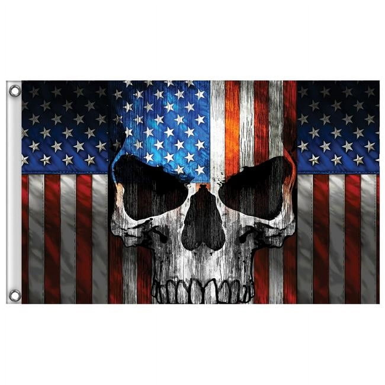 Hot Leathers Patriot Skull Flag FGA1086 3'X5' - Walmart.com