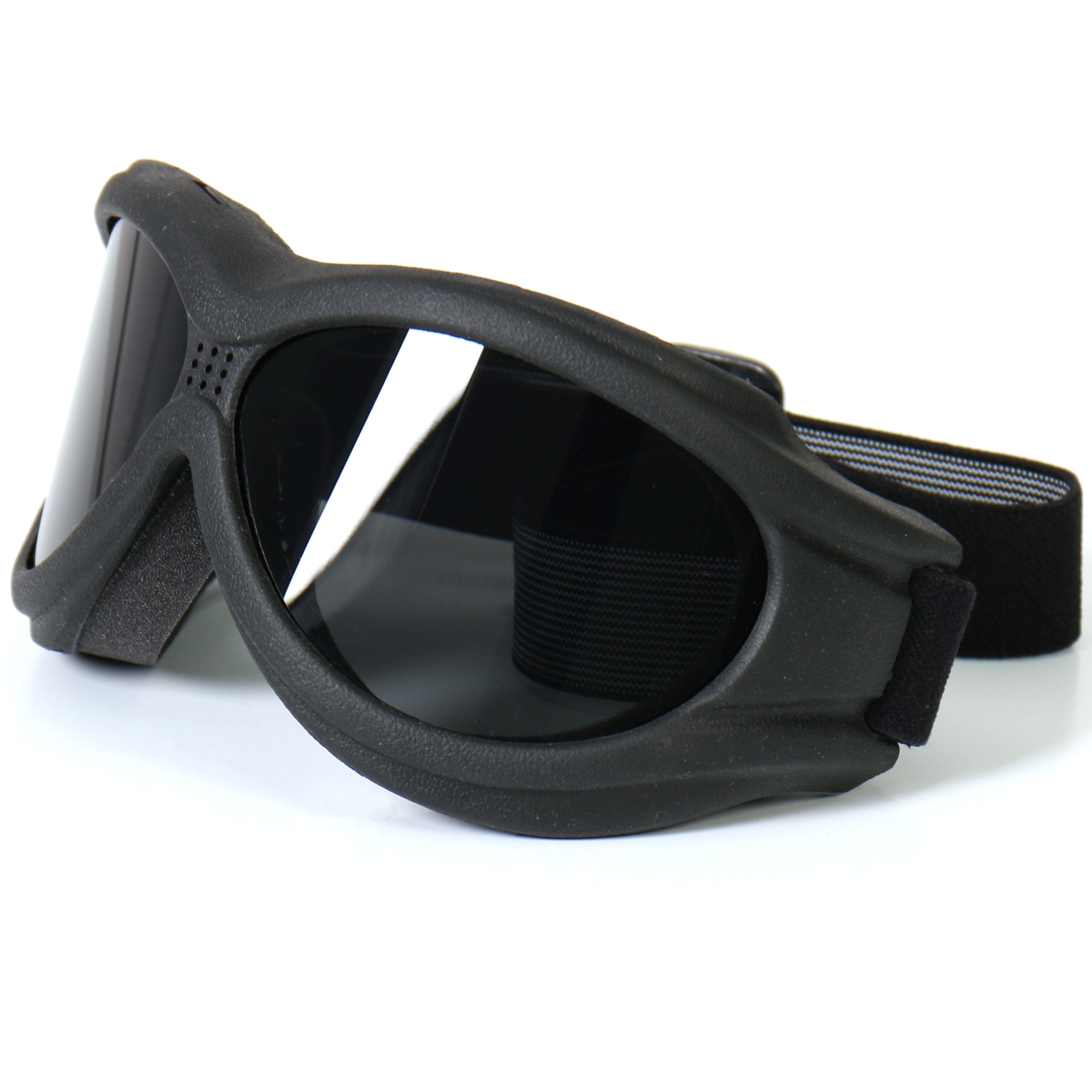 Hot Leathers SGG1001 Big Ben Riding Goggles with Smoke Lenses One Size ...