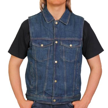 Liberty Blues Men's Big & Tall Denim Vest - Walmart.com