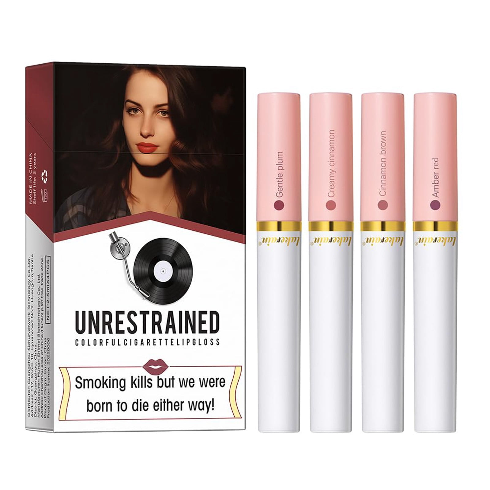 Hot Lip Gloss Super Lustrous Lipstick Lip Liners Long Lasting Dried ...