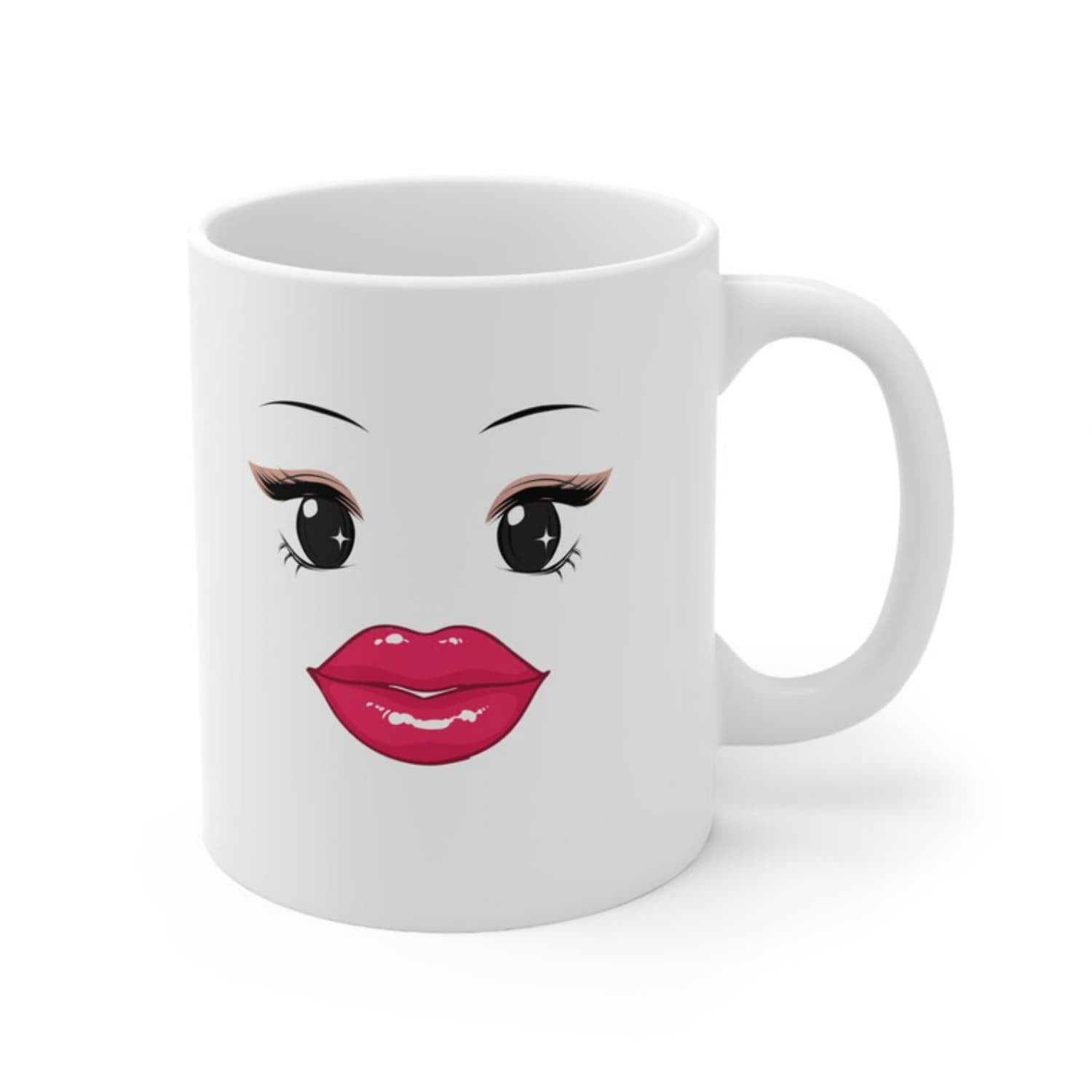 Hot Lips Mug – Bold Red Lip Design, y Fun Coffee Cup oz. - Walmart.com