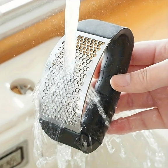 Manual Stainless Steel Garlic Press – Heavy-Duty Ring Crusher with ...