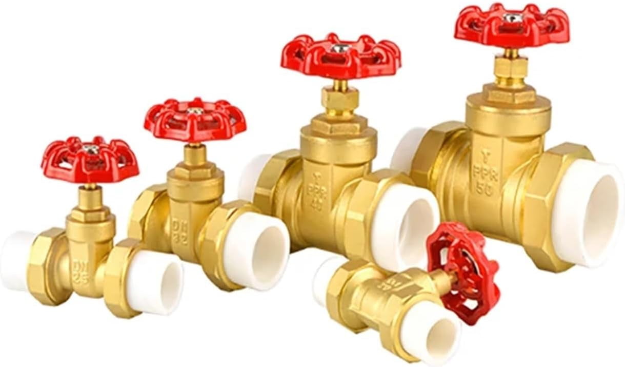 Hot Melt Double Union Gate Valve Brass PPR20/25/32/40/50/63 Tap Water Pipe Switch - Walmart.com