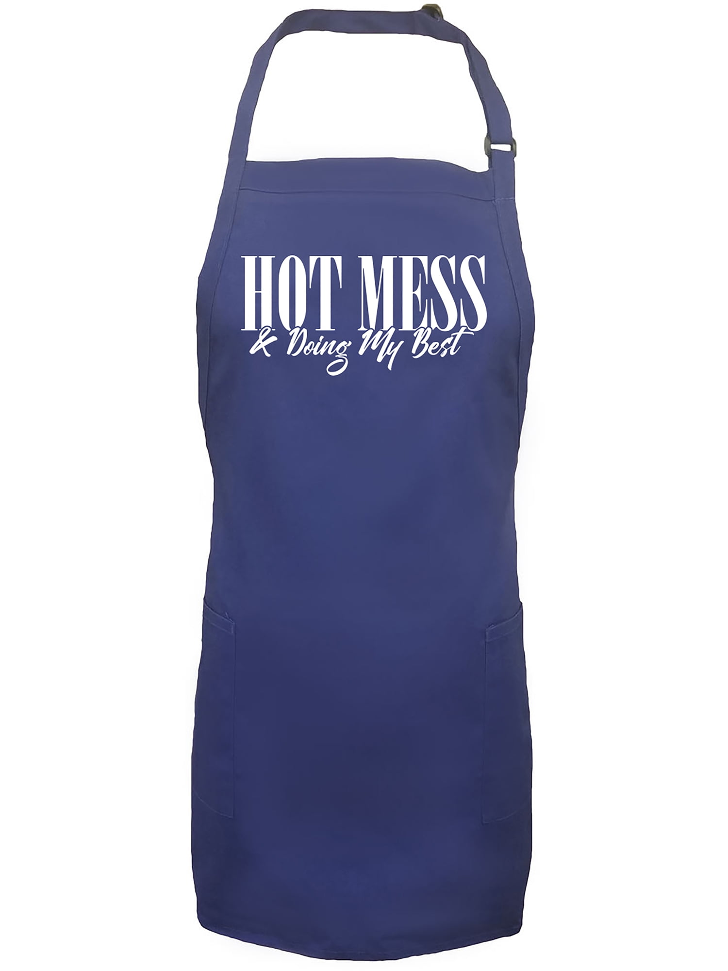 Hot Mess & Doing My Best Apron with 2 patch pockets - Walmart.com