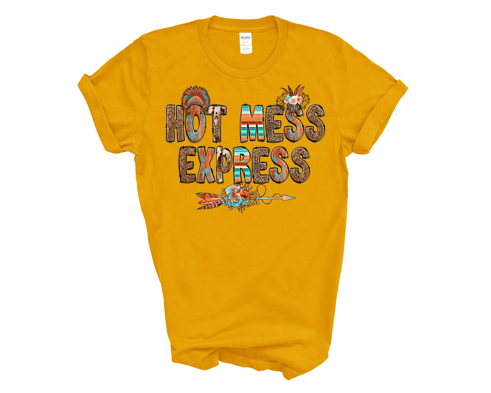 Hot Mess Express T-shirt - XXL / Light Blue - Walmart.com