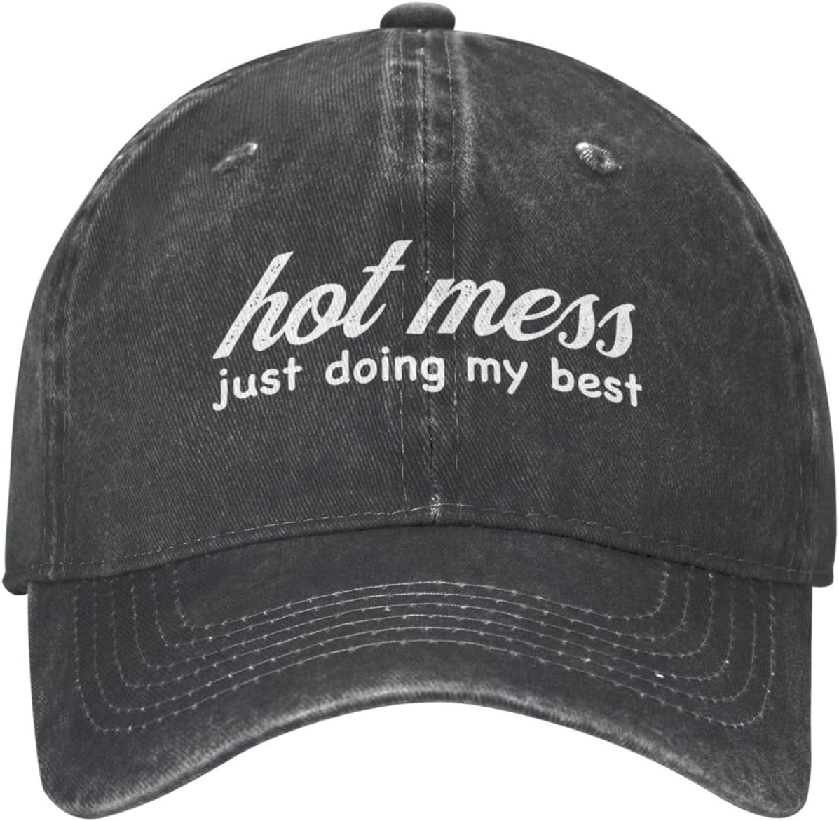 Hot Mess Just Doing My Best Hat Men Baseball Hats Funny Caps - Walmart.com
