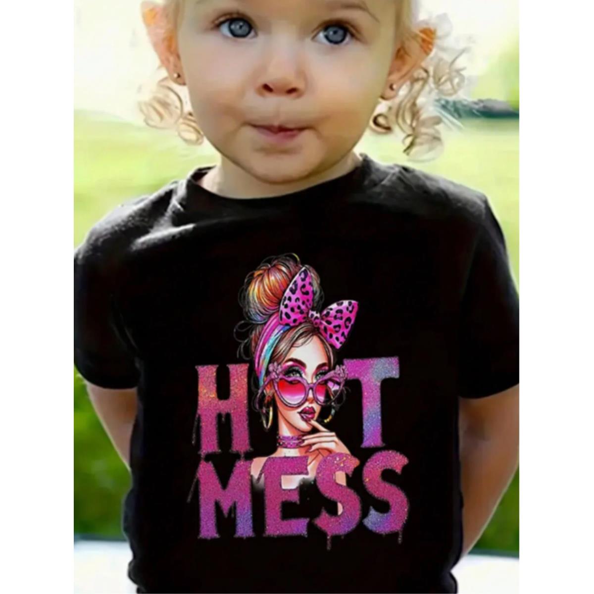 Hot Mess Lightweight Summer Top For Girls & Boys - Unisex Casual Loose ...