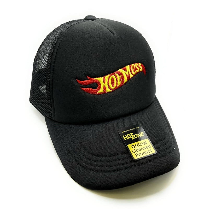 Hot Mess Mesh Trucker Snapback (Black) - Walmart.com