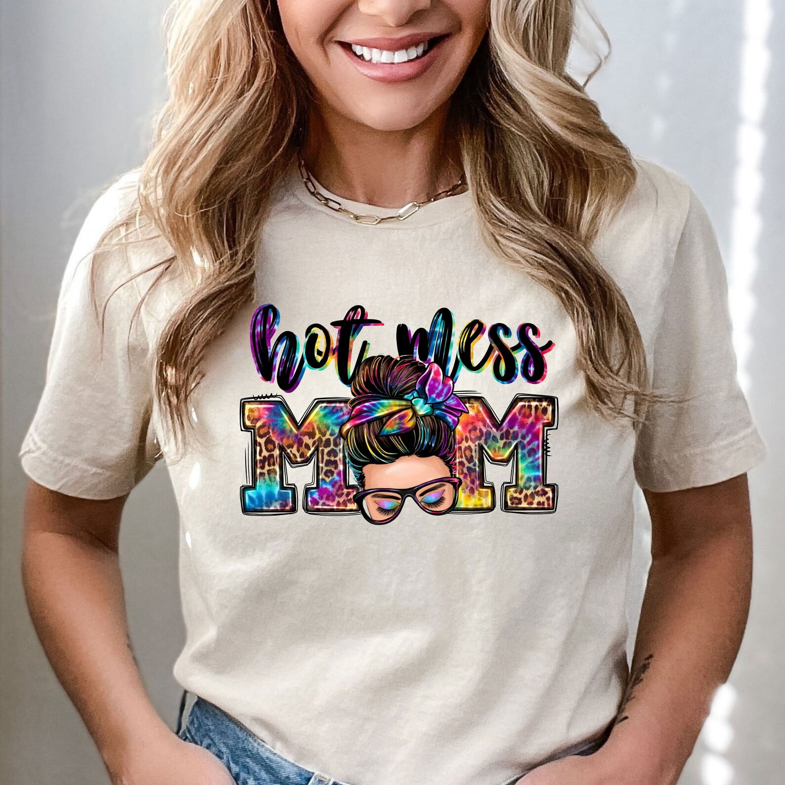 Hot Mess Mom Shirt, Mommy Shirt, Cool Mom Birthday Gift, New Mom Shirt, Mom Life Shirt ...