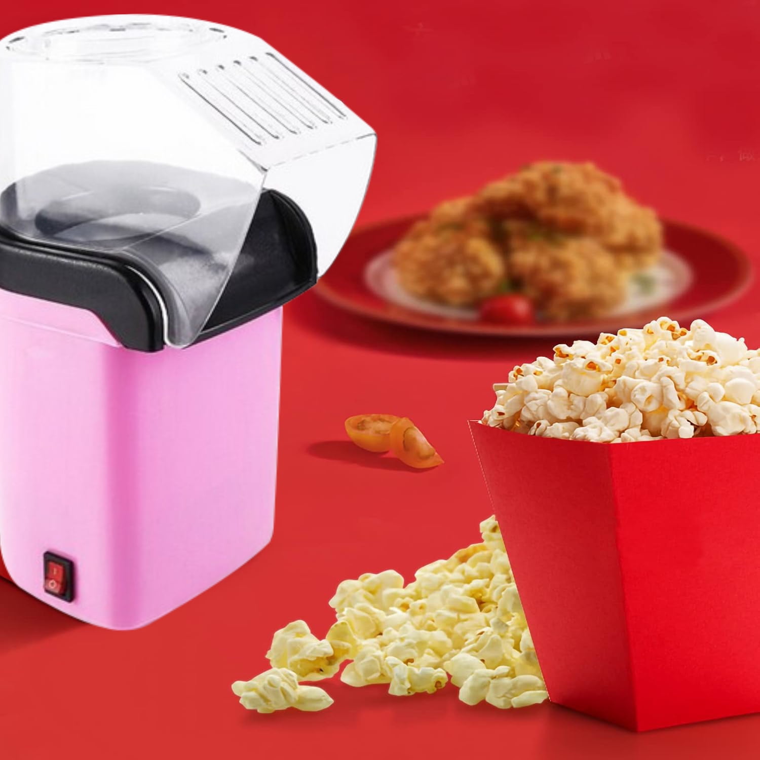 Hot Mini Air Popcorn Popper for Home 3 Minutes Fast Making Healthy Oil ...
