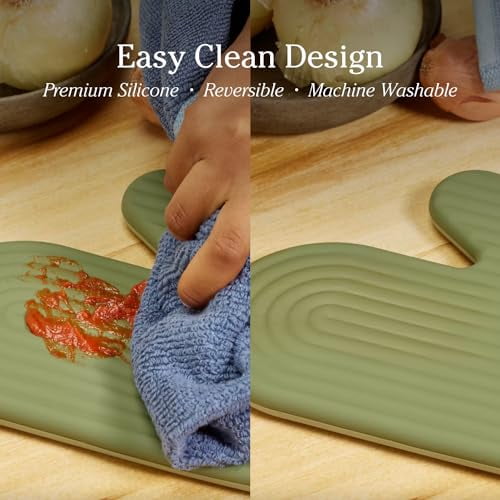 Hot Mitts - Premium Silicone & Cotton Twill Oven Mitts | Machine ...