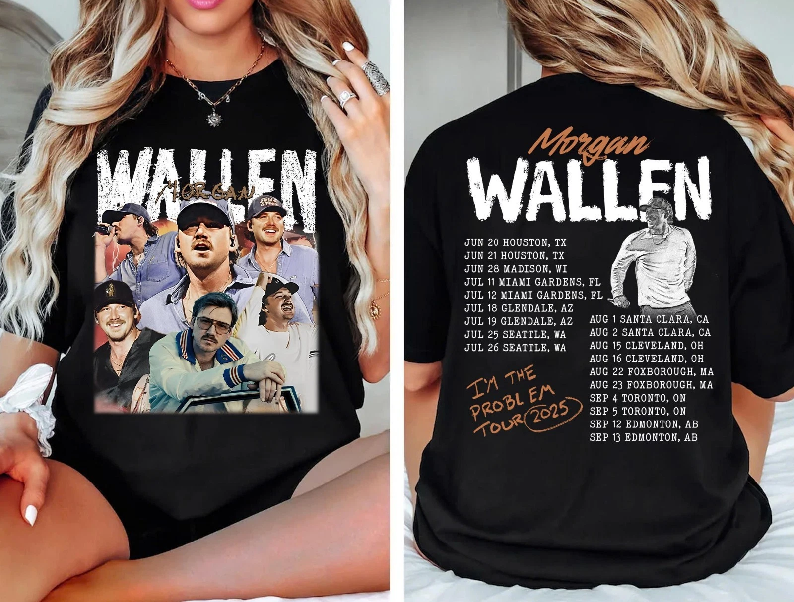 Hot! Morgan Wallen I’m the Problem Tour 2025 Country Music Unisex T ...