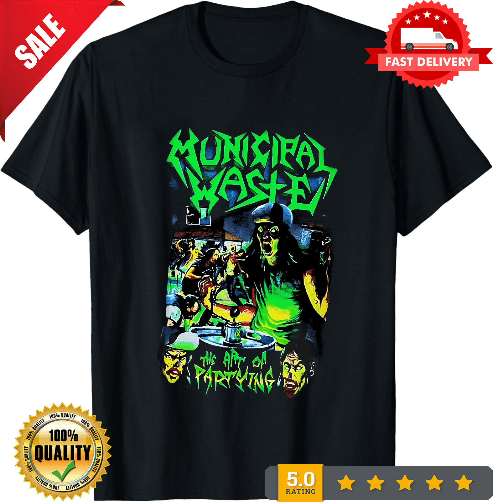 Hot Municipal Waste T-Shirt Full Size Unisex TT230, LIMITED EDITION ...