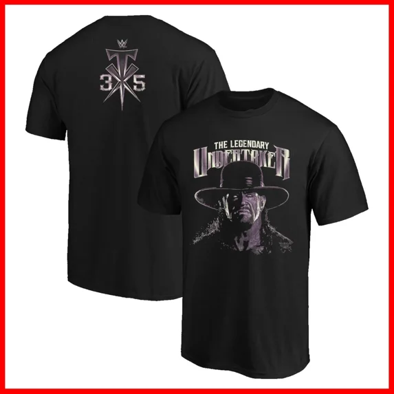 Hot New 2025 The Undertaker 35 Years Big Evil Tee, Close-Up Both Side T ...