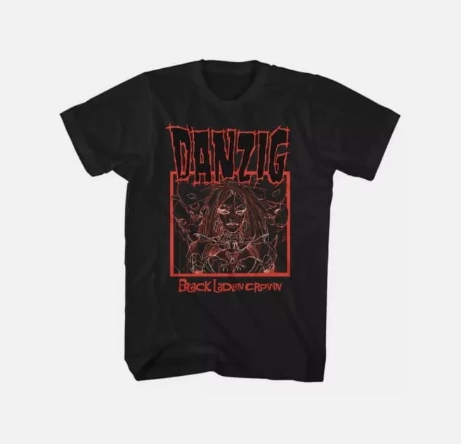 Hot!!! New Danzig Black Laden Crown Men T-shirt Black Unisex All Sizes S-3XL. - Walmart.com