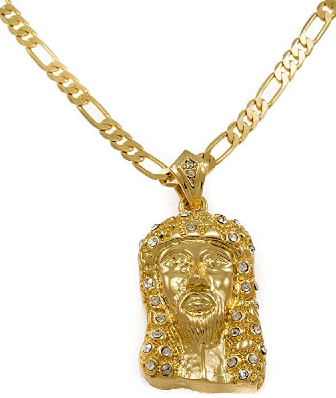 Hot New Gold Tone the Lord Jesus Christ Men's Pendant with 24" Chain ...