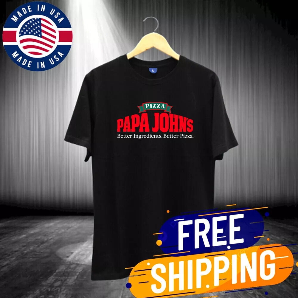 Hot New Papa John'S Restaurant Logo Tshirt Unisex S-5Xl Usa Free ...