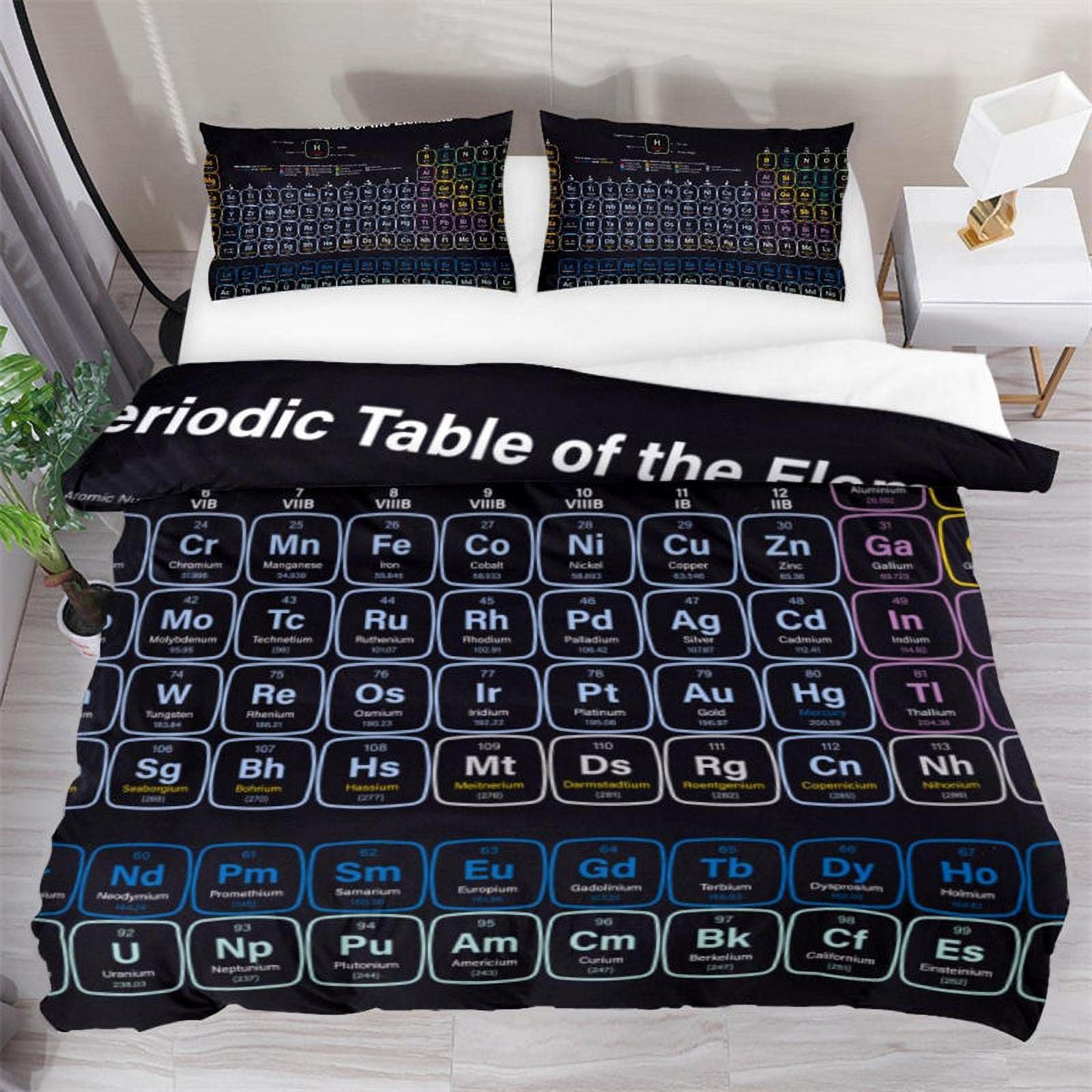 Hot New Periodic Table Duvet Cover Set Science Freak Chemistry Lovers ...