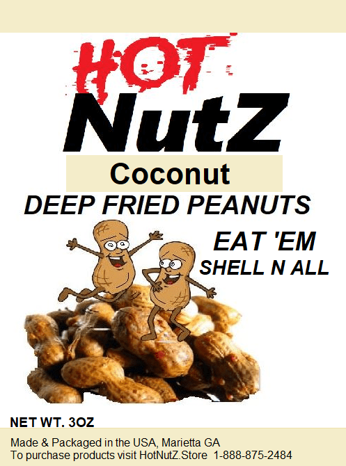 Hot NutZ Deep Fried Peanuts Coconut - Walmart.com