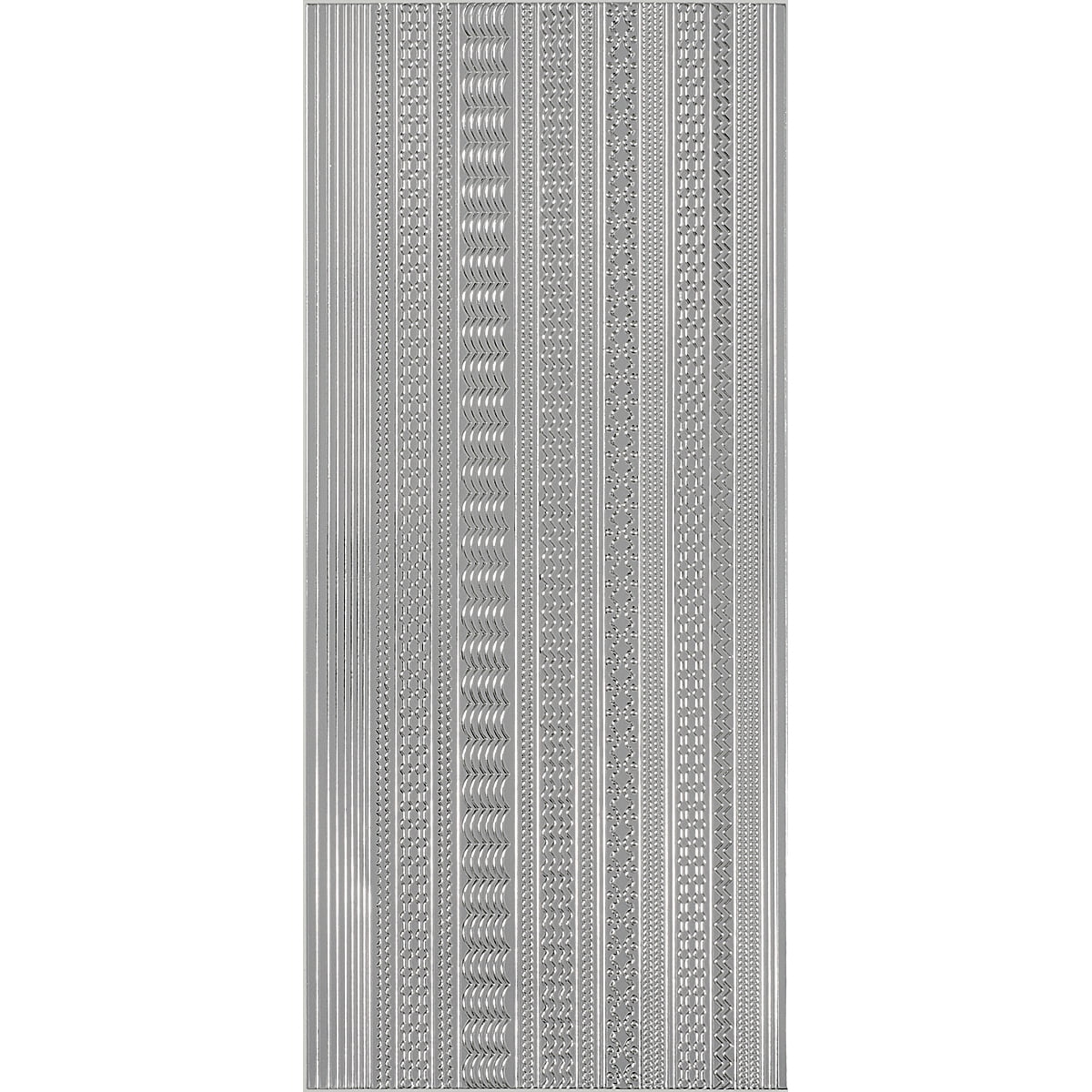 Hot Off The Press DAZ-2405 Thin Lines Dazzles Stickers - Silver - Walmart.com