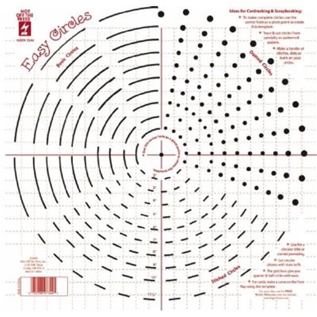 Hot Off The Press HOTP7344 12 in. x 12 in. Papercrafing Template Easy ...