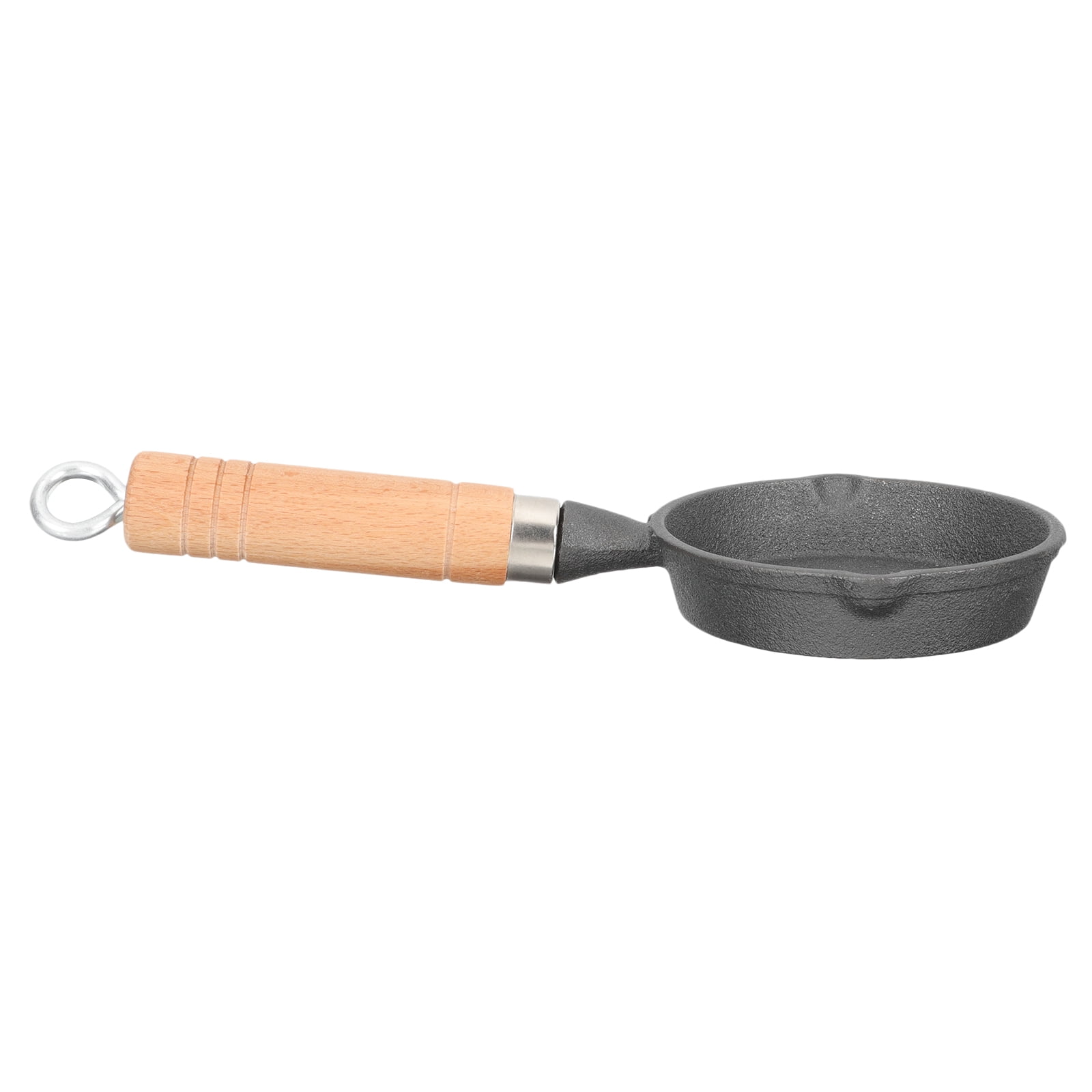Hot Oil Pan Multi-functional Egg Mini Skillet Long Handle Heating Cast ...