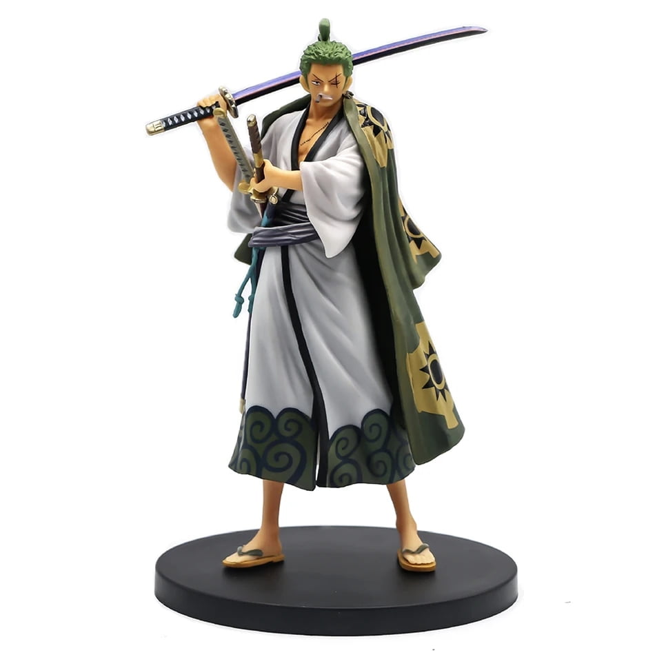 Hot One Piece 10cm Anime Figure GK Roronoa Zoro Three-blade Sa-maximum ...