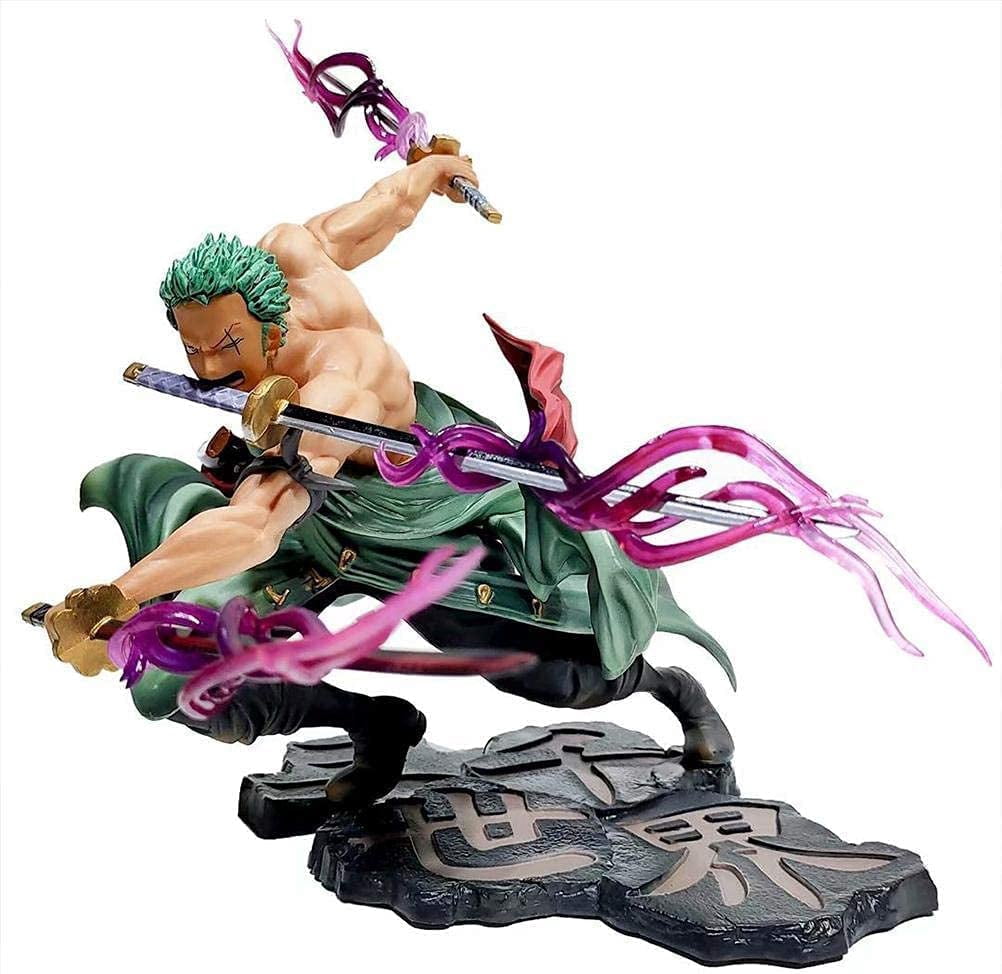 Hot One Piece Zoro Figure - Roronoa Zoro Action Statue Doll 15cm Anime ...