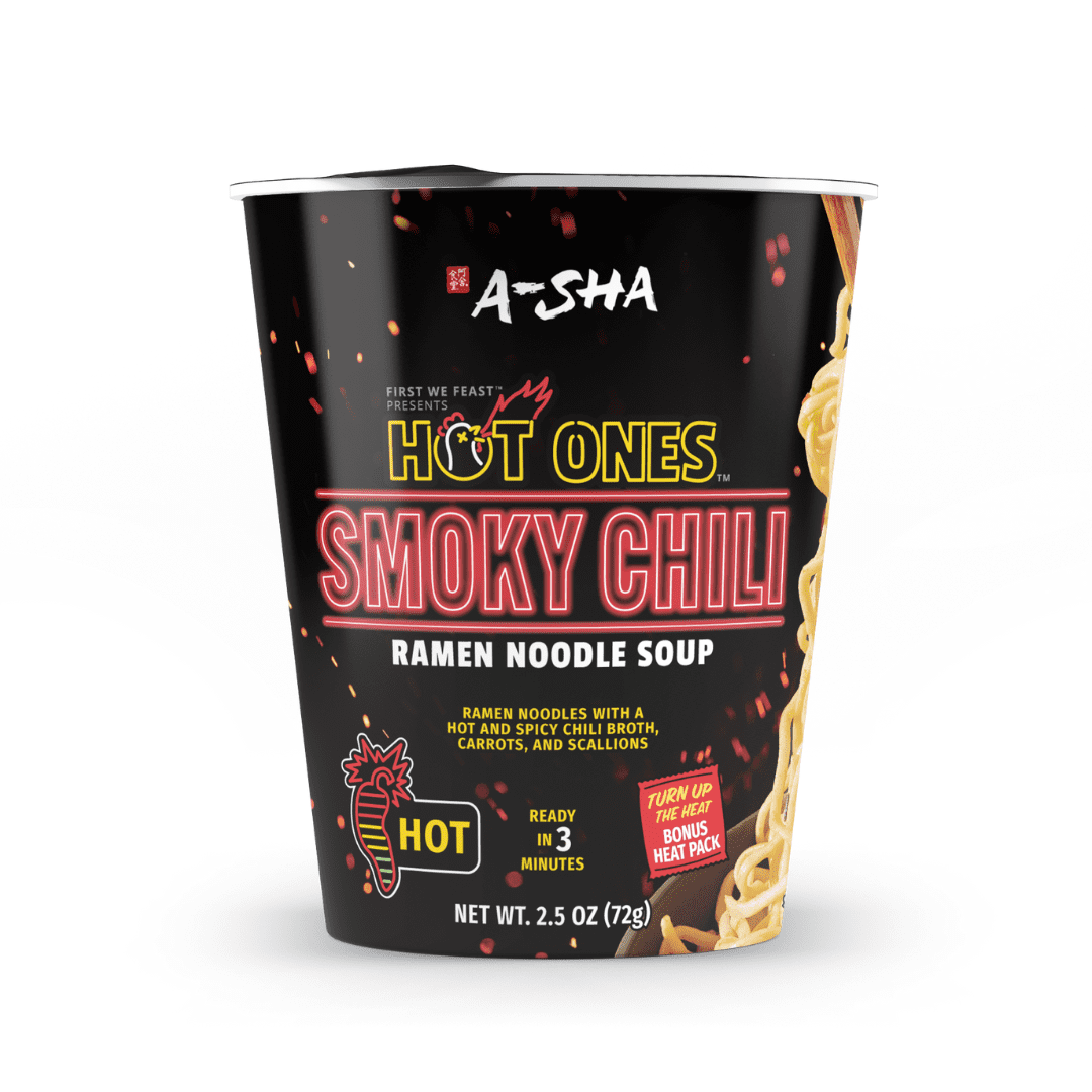 Hot Ones x A-Sha Smoky Chili Ramen Noodle Soup - Walmart.com