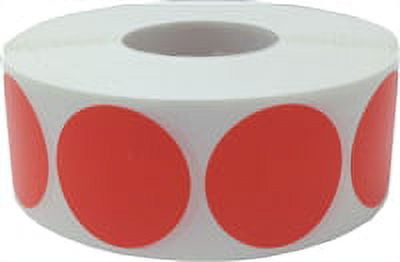 Hot Orange Circle Dot Stickers | 1" Inch Round | 500 Pack - Walmart.com